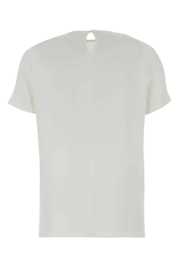Max Mara Silk Pagano T-shirt - White