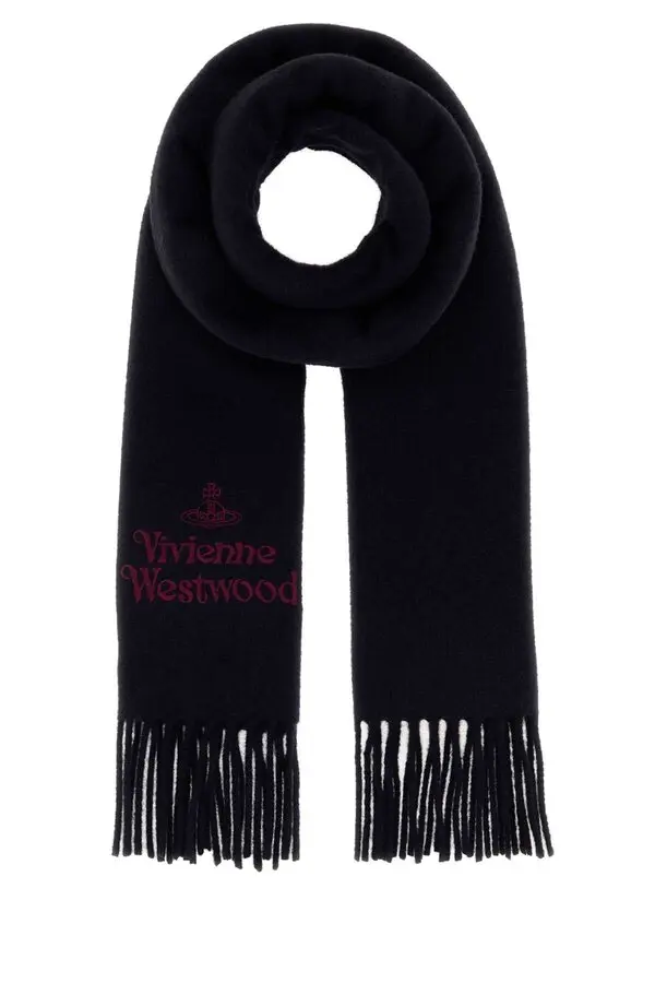 VIVIENNE WESTWOOD Wool Scarf - Black