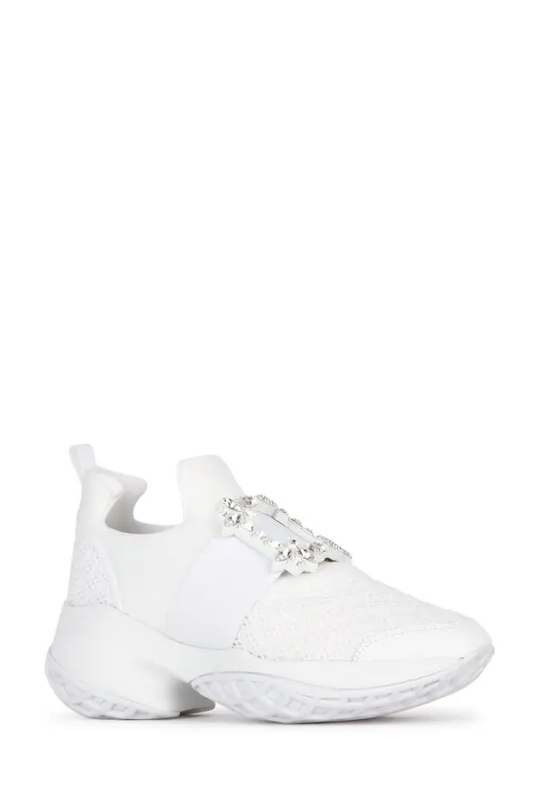 ROGER VIVIER Viv Run Embellished Buckle Sneakers - Multicolor