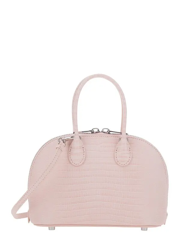 SELF-PORTRAIT Mini Bag With Lizard Effect Leather And Silver-tone Hardware