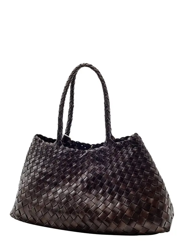 Dragon Diffusion Santa Croce Woven Leather Shoulder Bag - Multicolor