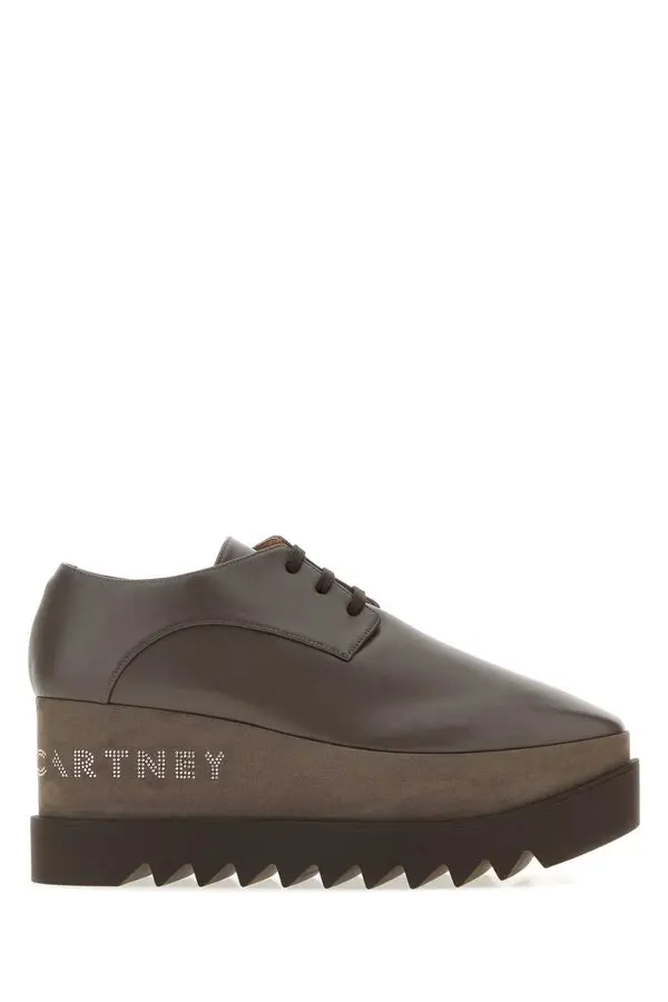 Stella McCartney Elyse Lace-up Platform Shoes - Brown