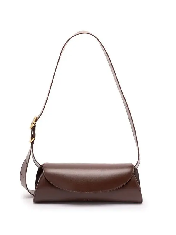 JIL SANDER Small Cannolo Shoulder Bag - Brown