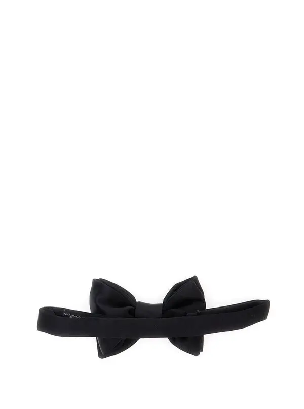TOM FORD Silk Bow Tie With Back Closure - Black