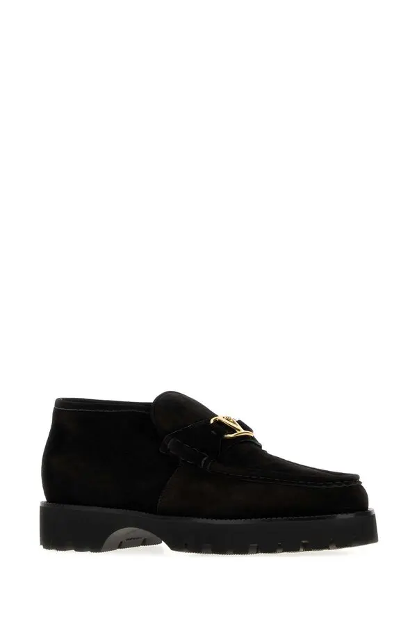 Valentino Garavani Suede Vlogo Signature Loafers