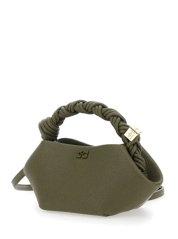 GANNI Bou Mini Handbag With Woven Handle - Multicolor