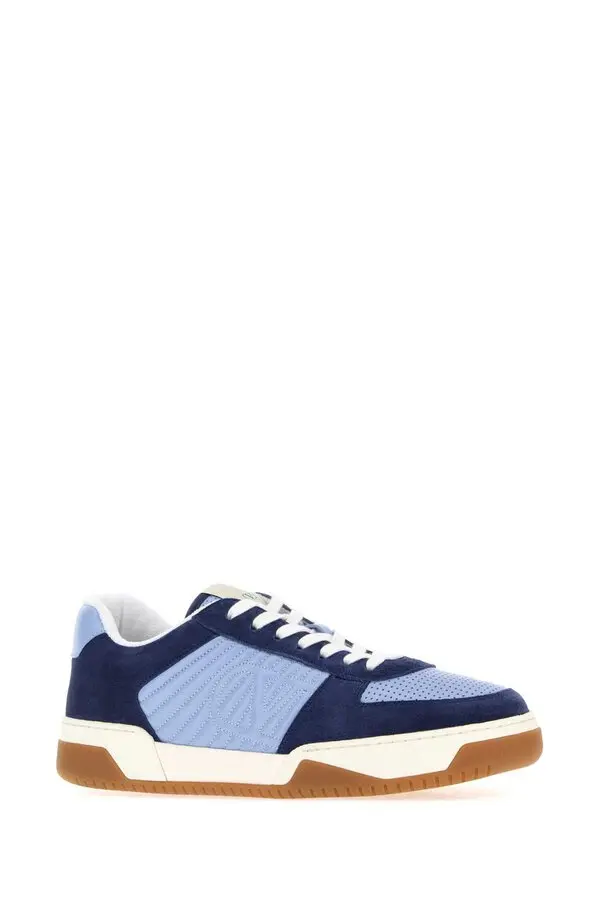 Valentino Garavani Two-tone Leather And Suede Sparry Sneakers - Multicolor