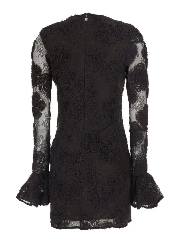 ROTATE BY BIRGER CHRISTENSEN Floral Embroidered Mini Dress - Multicolor