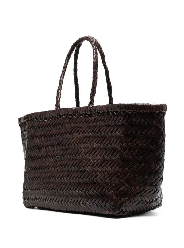 Dragon Diffusion Bamboo Triple Jump Small" Leather Handbag