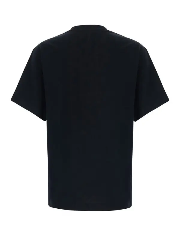 Burberry Ryan' Black T-shirt With Printed Logo On The Front In Cotton
