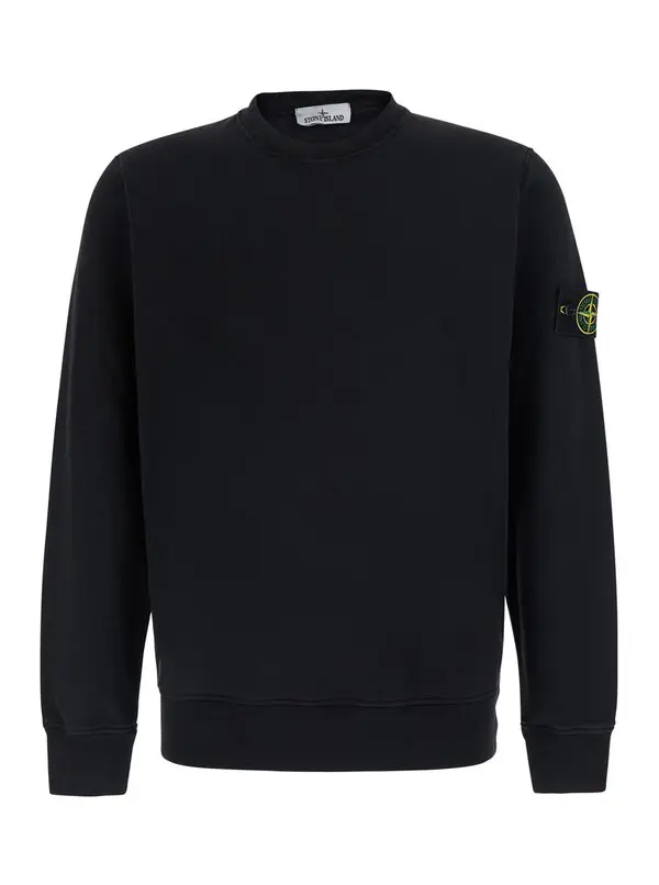 Stone Island Crewneck Sweatshirt With Logo Patch