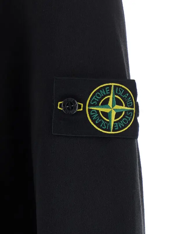Stone Island Crewneck Sweatshirt With Logo Patch