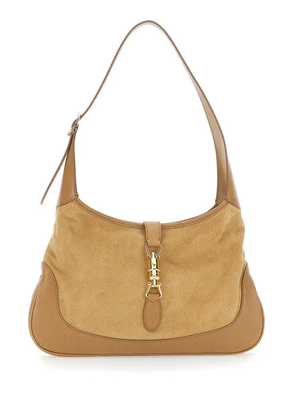 Gucci Hbg Jackie 1961 Suede Softy Pi - Cream