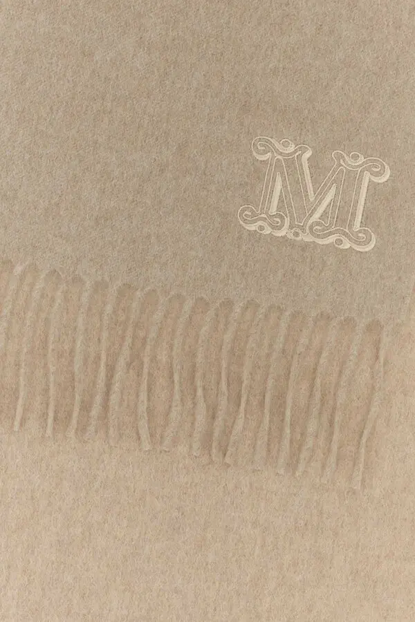 Max Mara Sand Cashmere Dalia Scarf