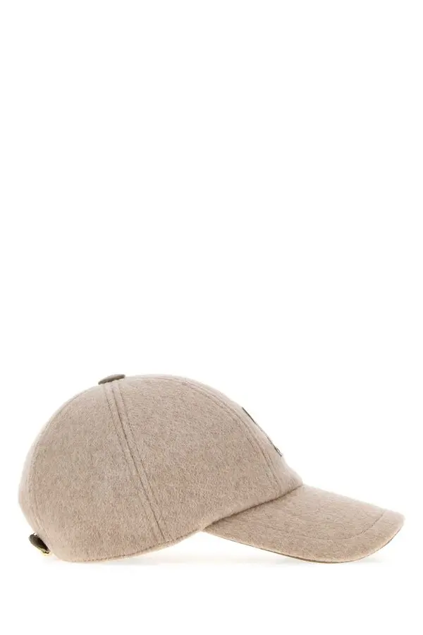 Max Mara Cappuccino Cashmere Baseball Cap