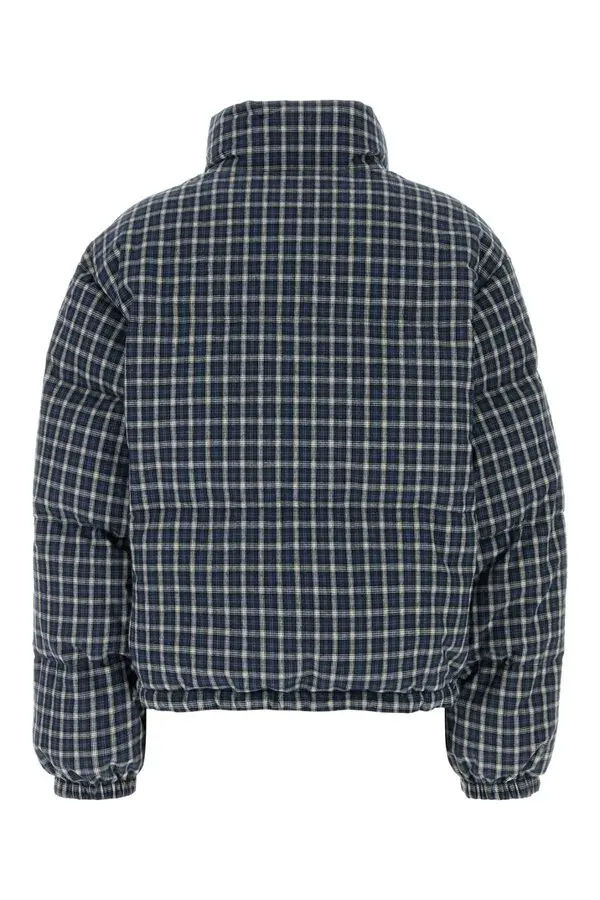 Miu Miu Embroidered Cotton Reversible Down Jacket - Multicolor