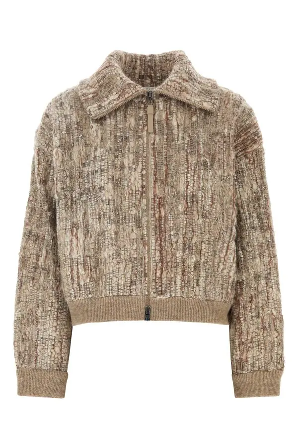 Brunello Cucinelli Mohair Blend Bomber Jacket