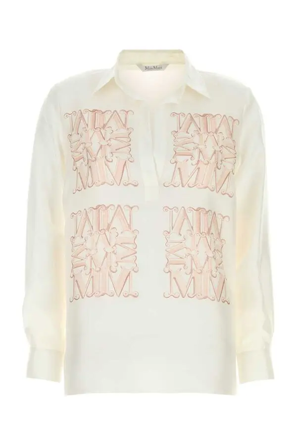 Max Mara Silk Blouse - White
