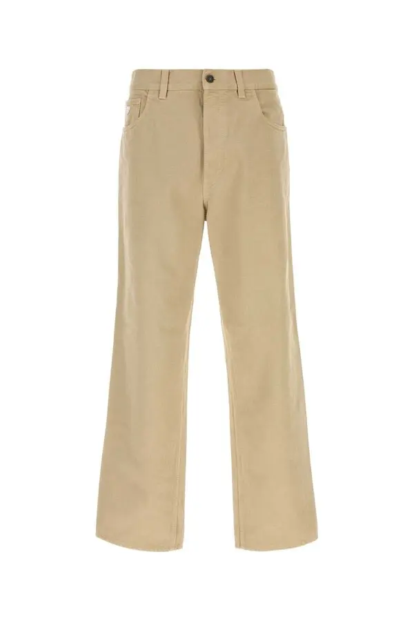 Prada Beige Cotton Pants - Brown