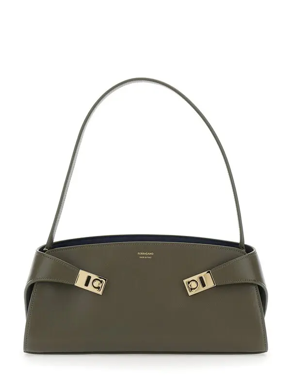 FERRAGAMO Hug East West Bag - Green