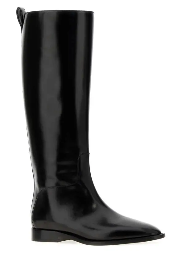 JIL SANDER Leather Lune Boots