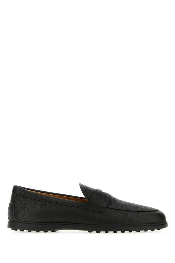 TOD'S Leather Loafers - Black