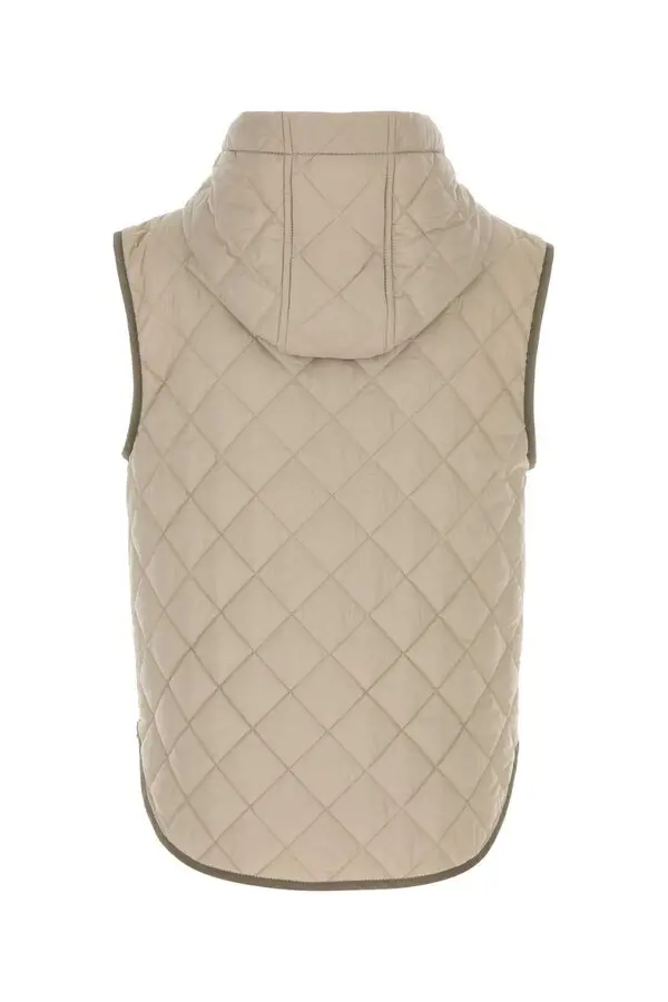Brunello Cucinelli Sand Nylon Sleeveless Jacket