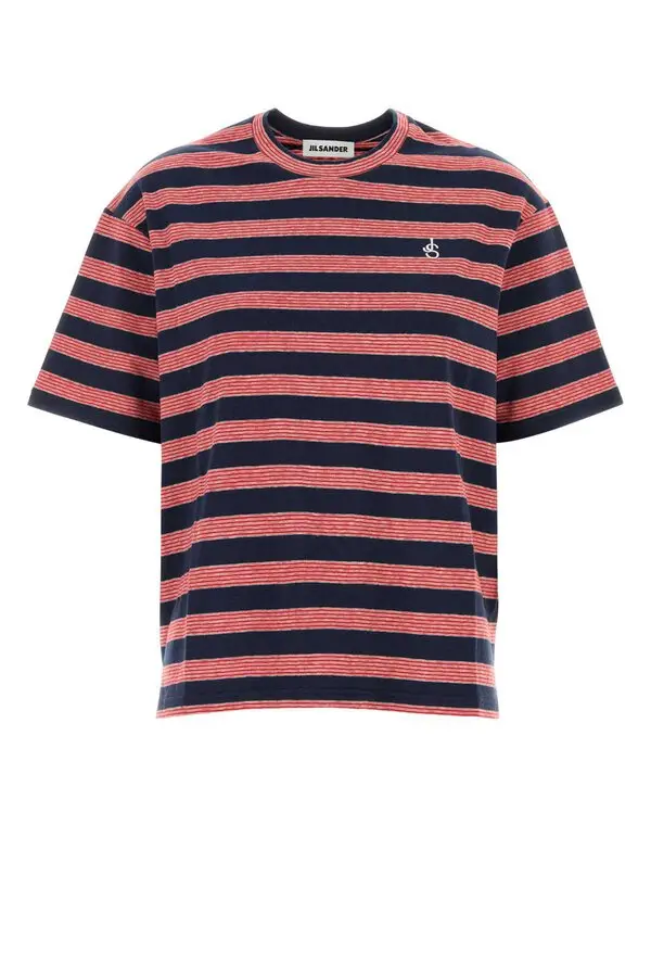 JIL SANDER Embroidered Cotton Oversize T-shirt - Multicolor