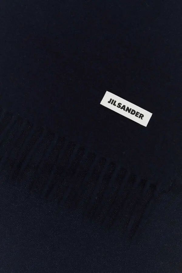 JIL SANDER Midnight Wool Scarf