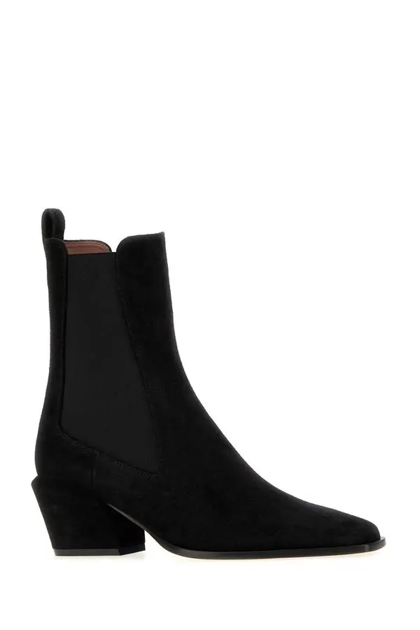 Paris Texas Suede Bettina Ankle Boots - Black