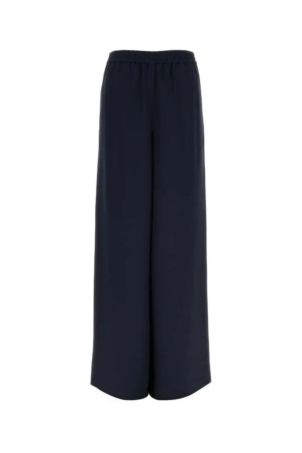 Max Mara Wide-leg Silk Pants - Blue