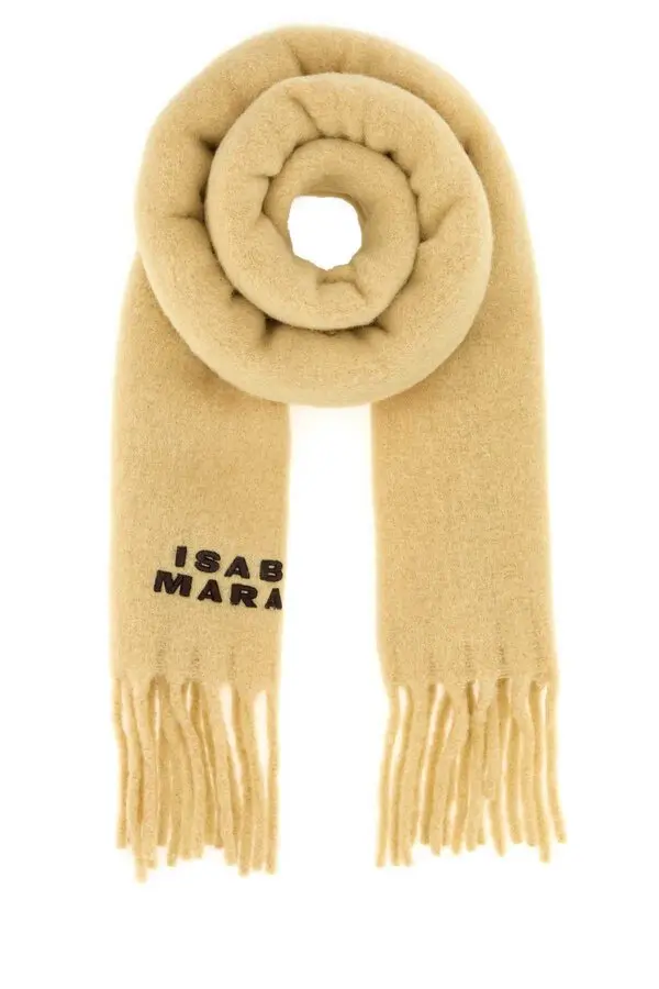 Isabel Marant Étoile Cream Alpaca Blend Firny Scarf - Yellow