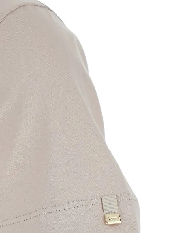 Herno Crew Neck T-shirt With Logo Detail