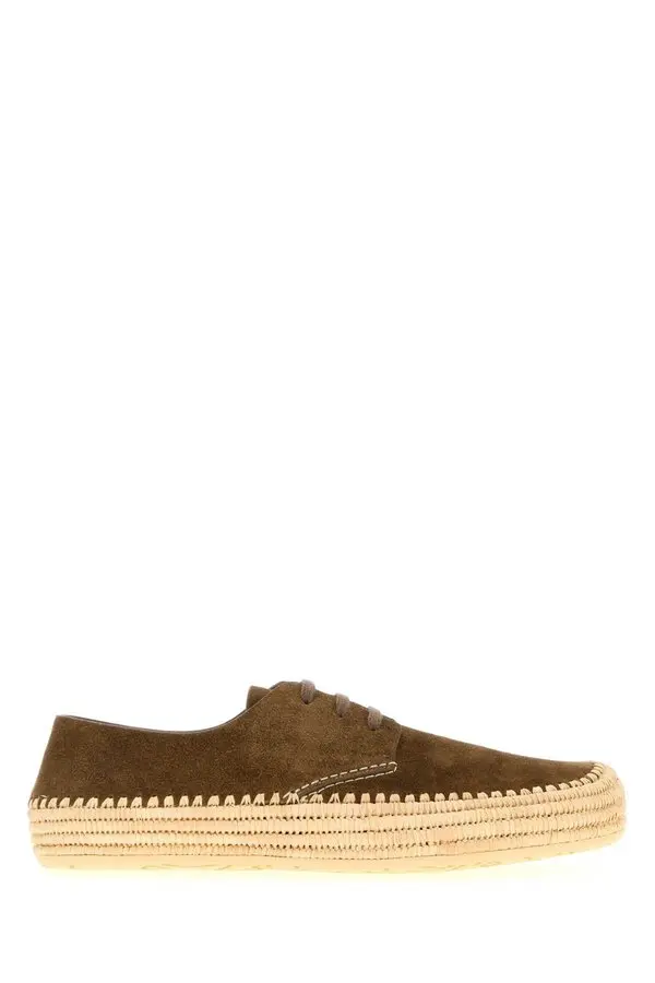 Loewe Suede Rio Lace-up Shoes - Brown