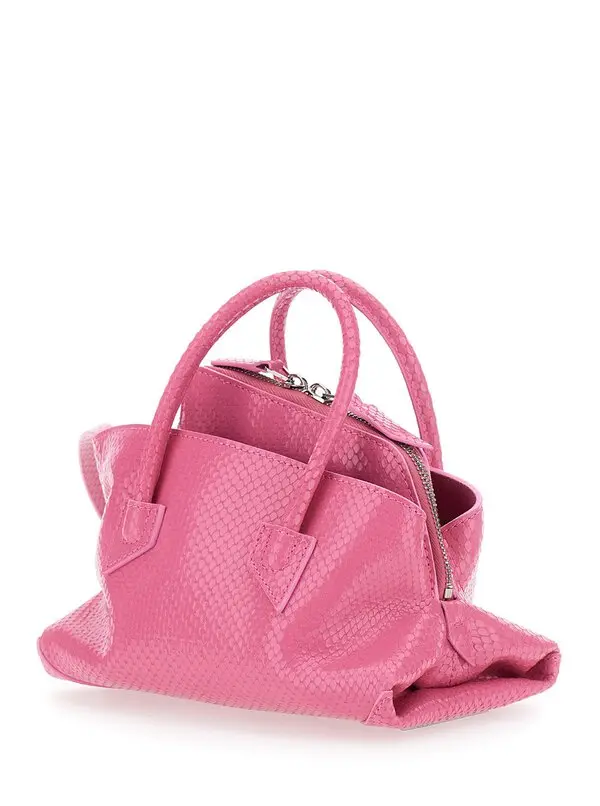 Attico La Passeggiata Top Handle Bag In Leather - Multicolor