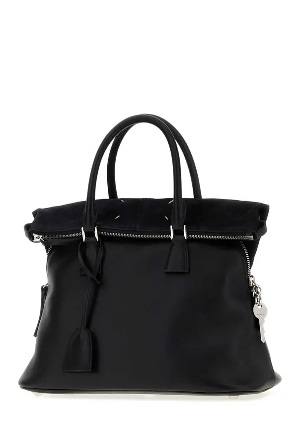 MAISON MARGIELA Soft Leather 5ac Handbag - Black