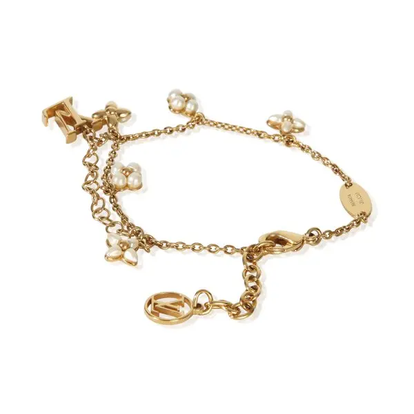 LOUIS VUITTON Gold-plated Floragram Bracelet