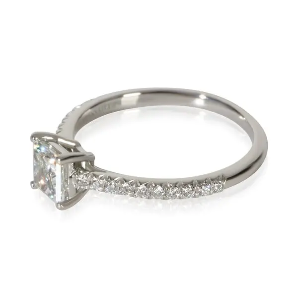 Tiffany & Co. 0.74 Ct Princess Diamond Novo Engagement Ring