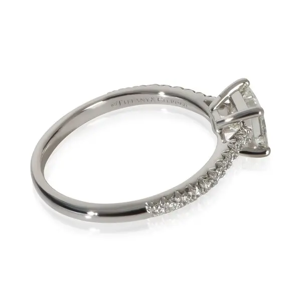 Tiffany & Co. 0.74 Ct Princess Diamond Novo Engagement Ring