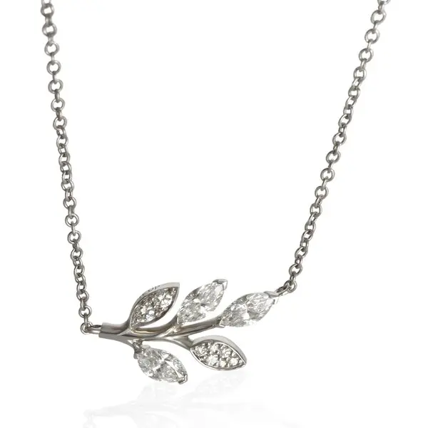 Tiffany & Co. Diamond Victoria Vine Necklace - Platinum