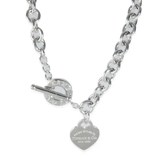 Tiffany & Co. Sterling Silver Return To Heart Charm Necklace - Sterling_silver