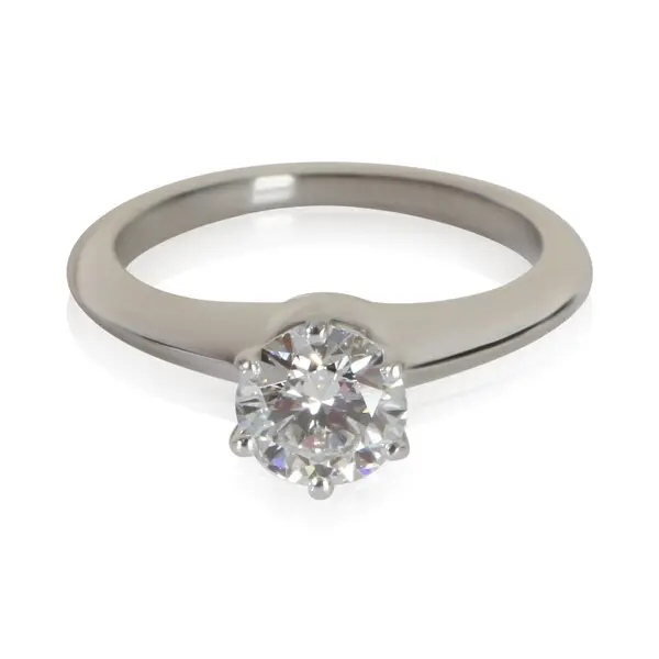 Tiffany & Co. 0.82 Ct Round Brilliant Solitaire Diamond Engagement Ring - Platinum