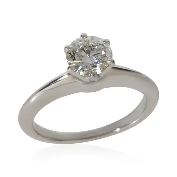 Tiffany & Co. 0.82 Ct Round Brilliant Solitaire Diamond Engagement Ring
