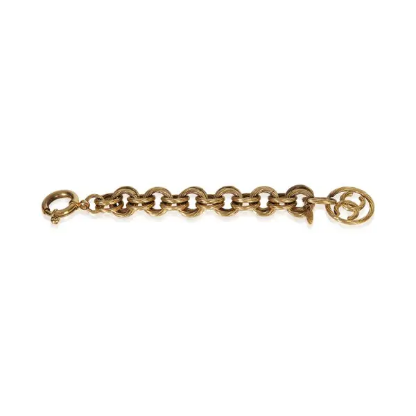 Chanel Gold-plated Vintage 1993 Cc Link Bracelet