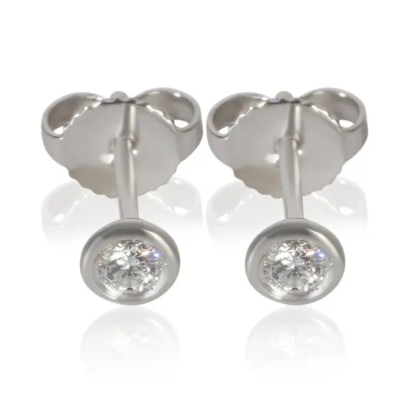 Tiffany & Co. Elsa Peretti Diamond Stud Earrings - Platinum
