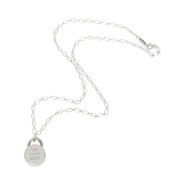 Tiffany & Co. Sterling Silver 1837 Lock Pendant Necklace