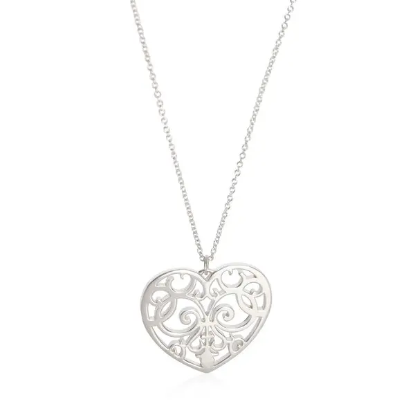 Tiffany & Co. Sterling Silver Enchant Heart Pendant Necklace - Sterling_silver