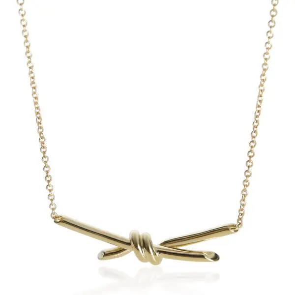Tiffany & Co. 18k Yellow Gold Knotted Chain Necklace - Yellow_gold
