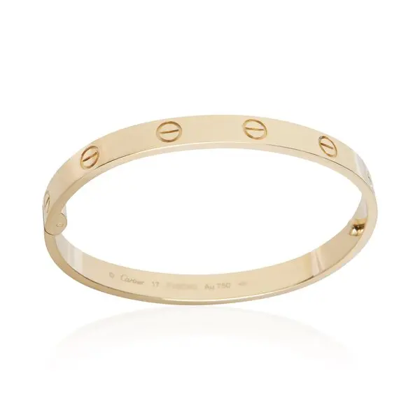 Cartier Yellow Gold Single Screw Love Bracelet