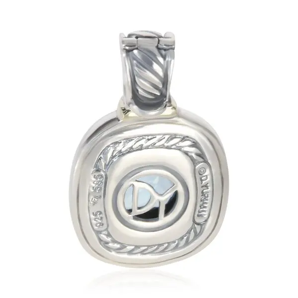 David Yurman Yellow Gold & Sterling Silver Topaz Albion Pendant